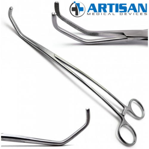 Satinsky Clamp - Pediatric sized cross-serrated jaws, 6-1/4" (15.9 cm ...